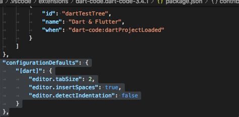Request Remove Default Spaces Indentation From Vs Code Dart Code