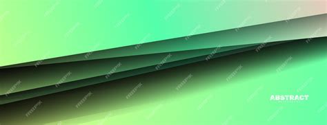 Premium Vector Abstract Green Color Overlap Layer Banner Background