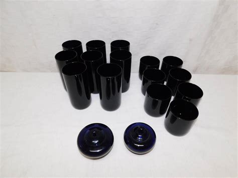 Lot 26 Cobalt Blue Glasses And Paper Weights Sac Valley Auctions