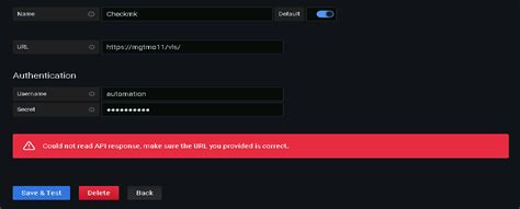 problem with grafana could not read api response troubleshooting checkmk community
