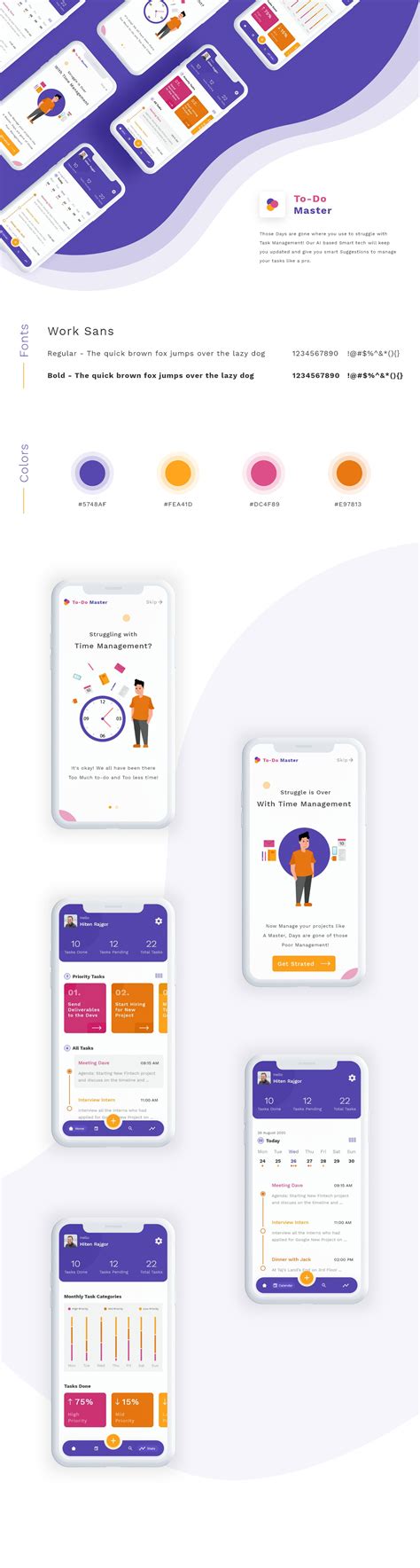 TODO List App Design And Interaction Design Behance