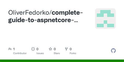 GitHub OliverFedorko Complete Guide To Aspnetcore Web Api