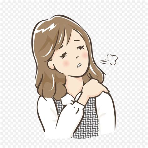 卡通叹气女孩矢量图PNG图片素材下载 图片编号ygwbnggy 免抠素材网