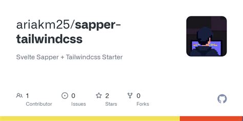 Github Ariakm25sapper Tailwindcss Svelte Sapper Tailwindcss Starter