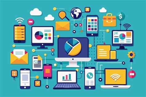 This Graphic Illustrates Data Sharing And Synchronization Among Computers And Mobile Devices In