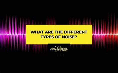 Simon Burge On Linkedin What Are The Different Types Of Noise