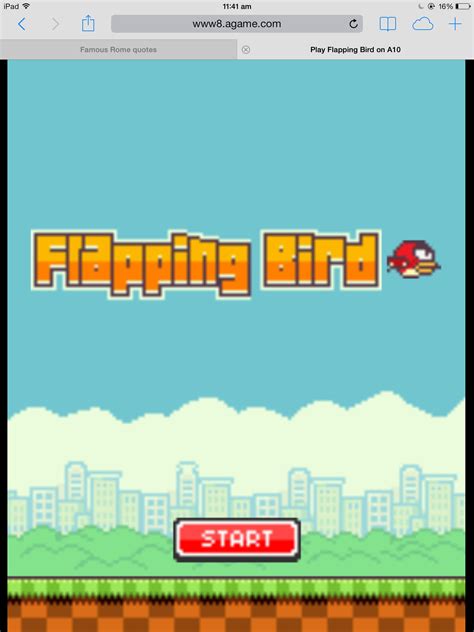 play the addictive flapping bird game