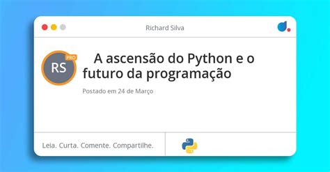 A Ascens O Do Python E O Futuro Da Programa O