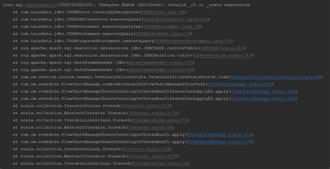 Query Throw Exception In Taos Jdbcdriver 310 With Spark · Issue