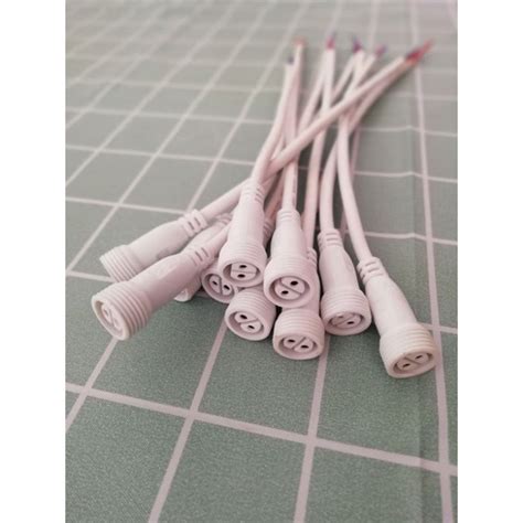 28cm 2 Pin Waterproof Cable Male Female Connector Shopee Malaysia