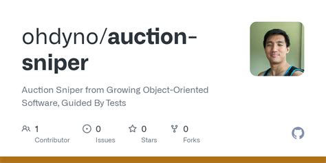 Github Ohdyno Auction Sniper Auction Sniper From Growing Object Oriented Software Guided By
