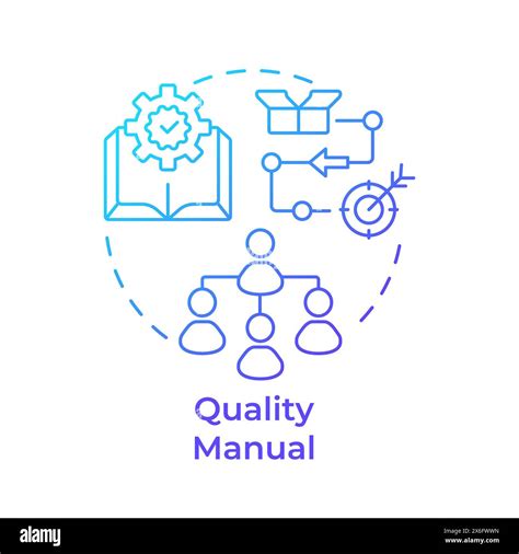 Quality Manual Blue Gradient Concept Icon Stock Vector Image And Art Alamy