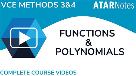 Functions And Polynomials Vce Maths Methods 3and4 Complete Course Videos Youtube