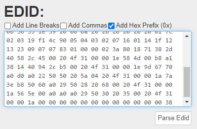 EDID And DisplayID Basic Input Output