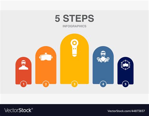 Virtual Reality Vr Helmet Vr Controller Game Vector Image