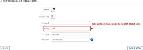 RUTX VRRP Configuration Teltonika Networks Wiki