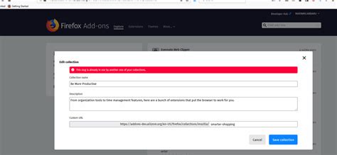 Edit Collection Url Slug · Issue 11424 · Mozillaaddons · Github