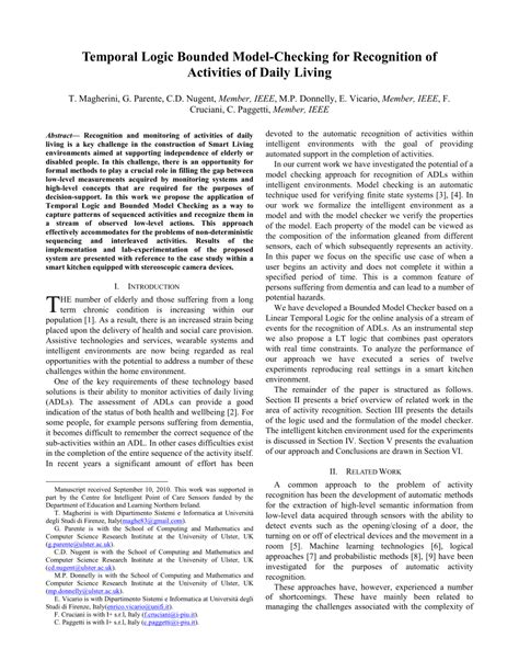 Pdf Temporal Logic Bounded Model Checking For Recognition Of