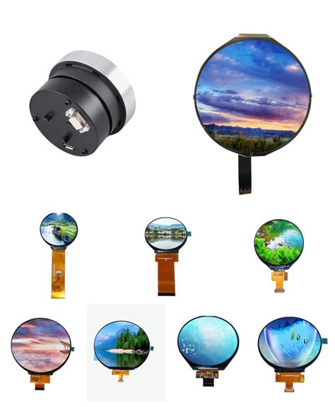 Custom Round LCD Display Module Screen With Touch Panel Around 0 9 1 3 1 6 2 1 2 76 3 4 3 6 4 0