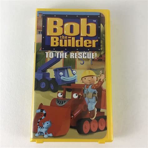 bob the builder to the rescue vhs tape mini adventures cartoon etsy uk