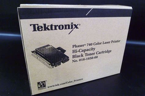 New Sealed Tektronix 016 1656 00 Phaser 740 Black Toner Cartridges