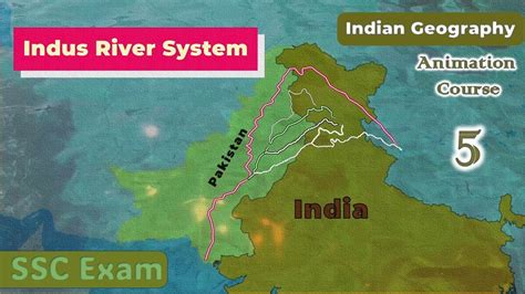 Indus River System In Hindi Indian Geography 3d Animation Course Part