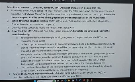 Submit Your Answer To Question Equation Matlab