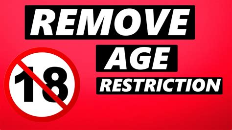 How To Remove Age Restrictions On Youtube On Phone YouTube