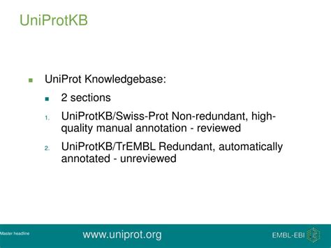 Ppt Uniprotkb Powerpoint Presentation Free Download Id 2749159