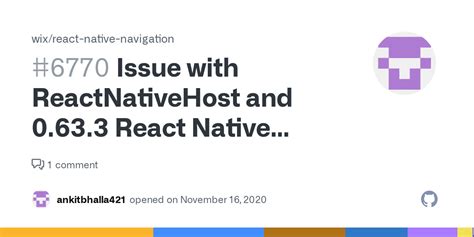 Issue With Reactnativehost And 0633 React Native Upgrade · Issue