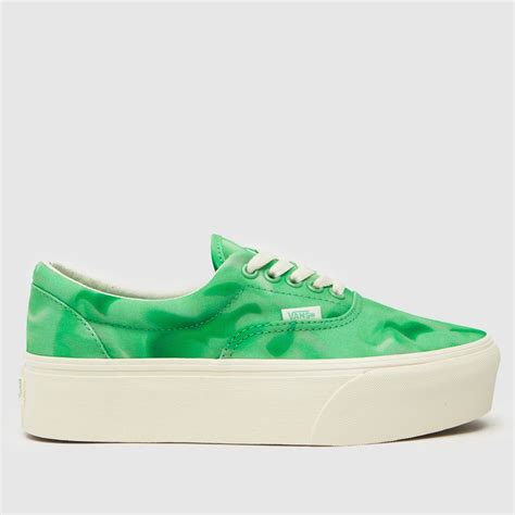 Womens Green Vans Era Stackform Trainers Schuh