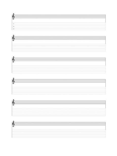 Standard Manuscript 6 Line With Tab Pdf