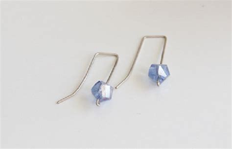 Lilac Silver Earrings Bridal Jewelry Silver Dangle Earrings