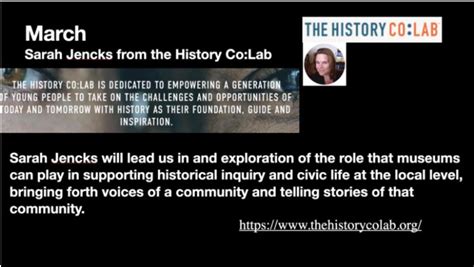 History Colab And Unvarnished For The March Session