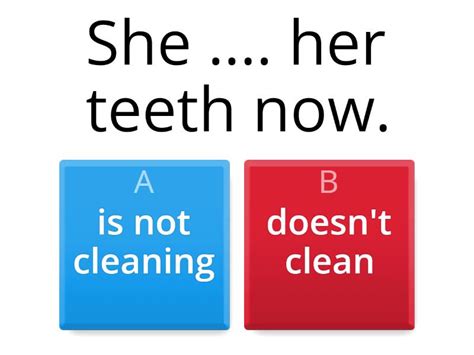 Present Continuous Negative Questions Cuestionario