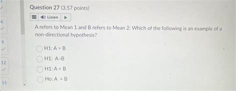 Solved A Correlation Between Two Ordinal Variables Is