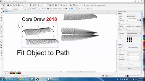 Corel Draw Tips Tricks CorelDraw 2018 Fit Object To Path Part 2 YouTube