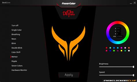 Powercolor Red Devil Rx Amd Wattman Devilzone Rgb Software Overclockers Club