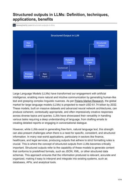 Top Comparison Of Large Language Modelsllms Explained 2pdf