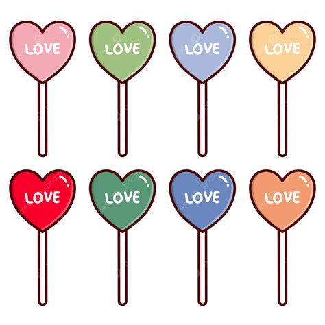 Love Candy Illustration Vector Candy Sweet Lollipop Png And Vector