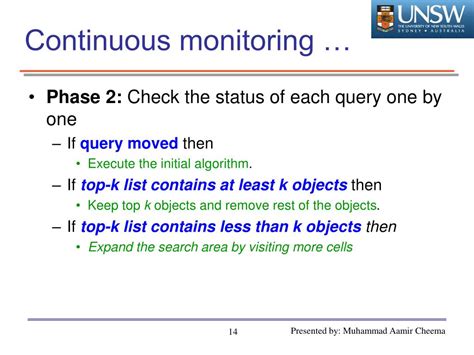 PPT A Unified Algorithm For Continuous Monitoring Of Spatial Queries
