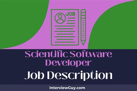 scientific software developer job description [updated for 2025]