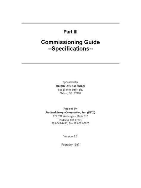 Guide Spec Download Free Pdf Specification Technical Standard