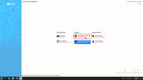 Install Fedora KDE Plasma Desktop KDE GUI