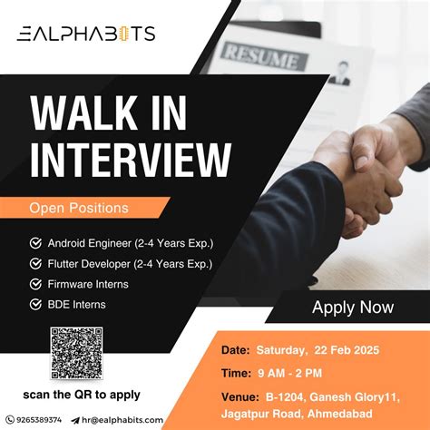 Ealphabits On Linkedin Walkininterview Hiring Androiddeveloper Flutterdeveloper