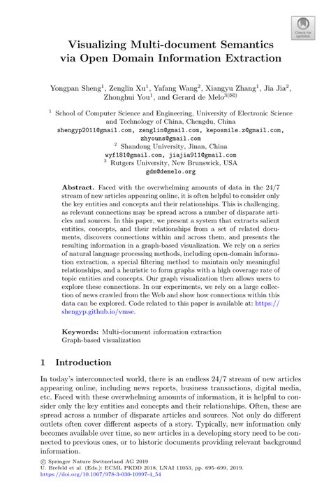 Pdf Visualizing Multi Document Semantics Via Open Domain Information Extraction European