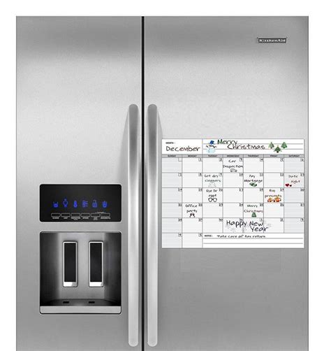Dry Erase Magnetic Refrigerator Calendar Fridge Magnet Writing