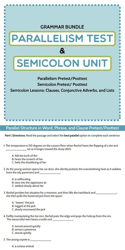 Parallel Structure Worksheet Answer Key The Math Worksheets