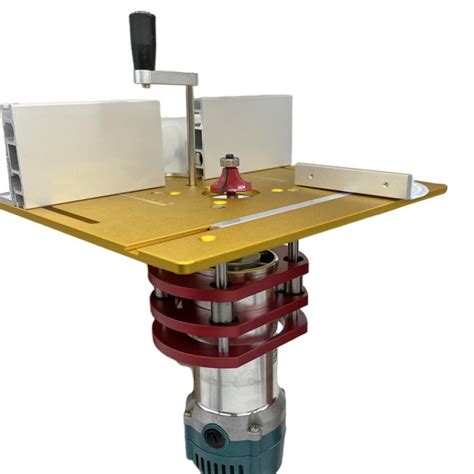 Router Lift Kit W อลูมิเนียม Router แผ่นสําหรับเส้นผ่านศูนย์กลาง 65 มม มอเตอร์ไม้ Router Table