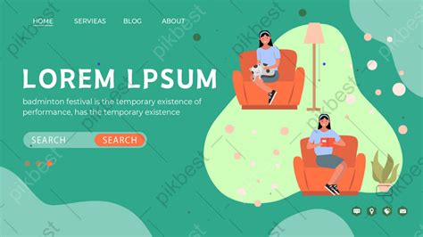 Leisure Sports Cartoon Illustration Green Minimalist Banner Psd Png Images Free Download Pikbest
